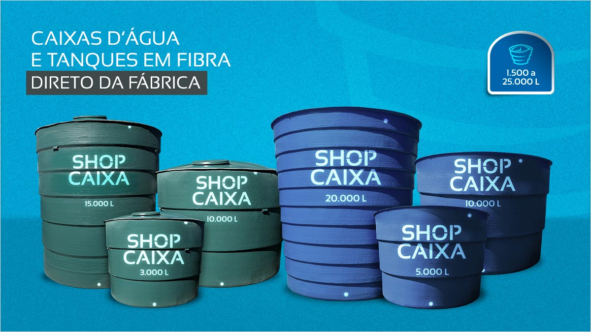 Caixa d'água 8.000 litros | Shop-Caixa
